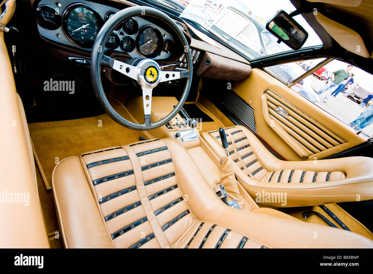 The interior of a Ferrari 512BBi Stock Photo - Alamy