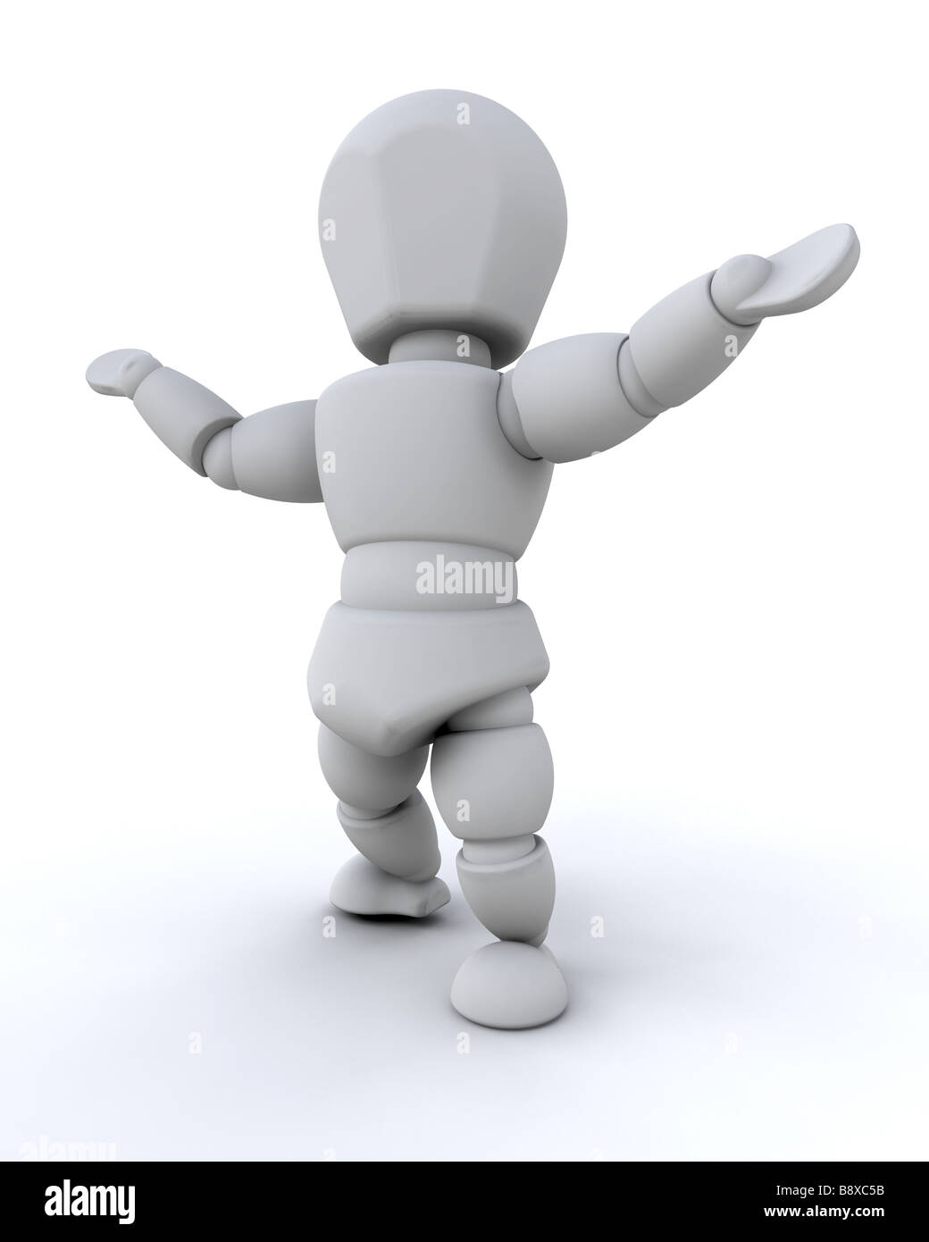 3D render of someone in a welcoming pose Stock Photo - Alamy