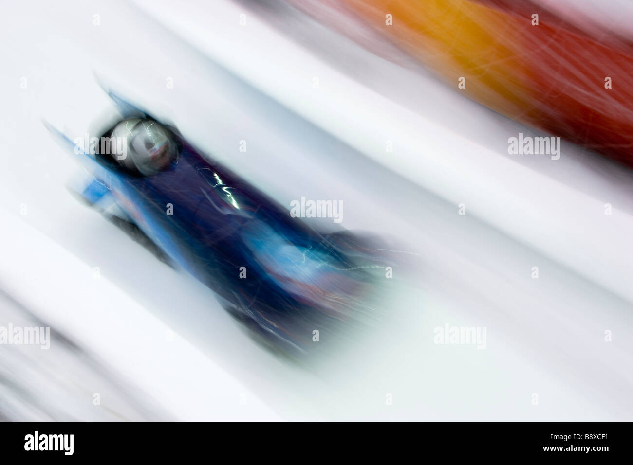 Two man bobsled in action Stock Photo - Alamy