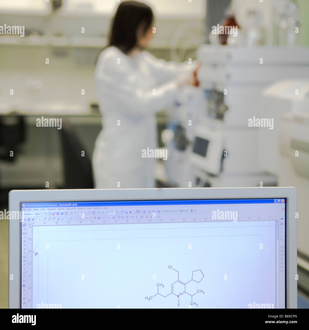 Researcher in mass spectrometry laboratory hi-res stock photography and ...