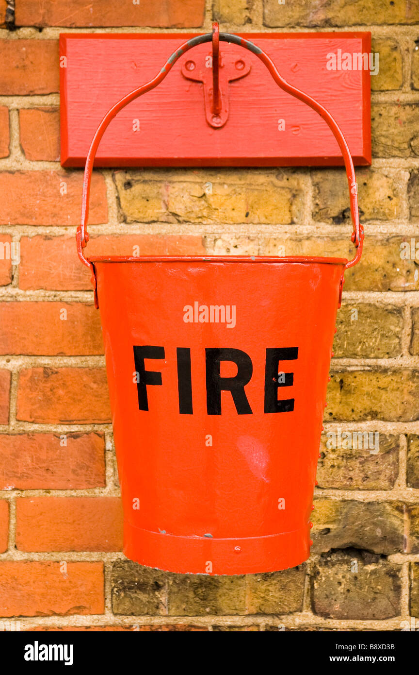 Fire extinguisher sand bucket hi-res stock photography and images - Alamy