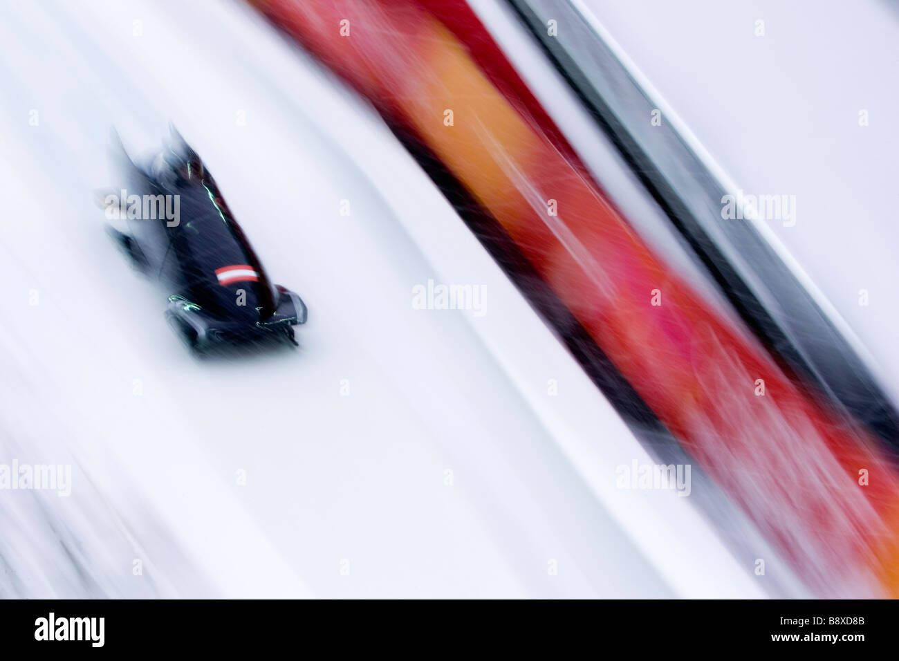 Two man bobsled in action Stock Photo - Alamy