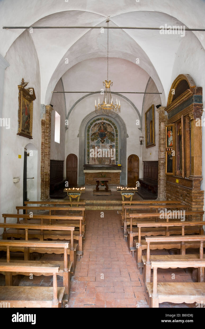 Church interior in Volterra, Tuscany, Italy Stock Photo - Alamy