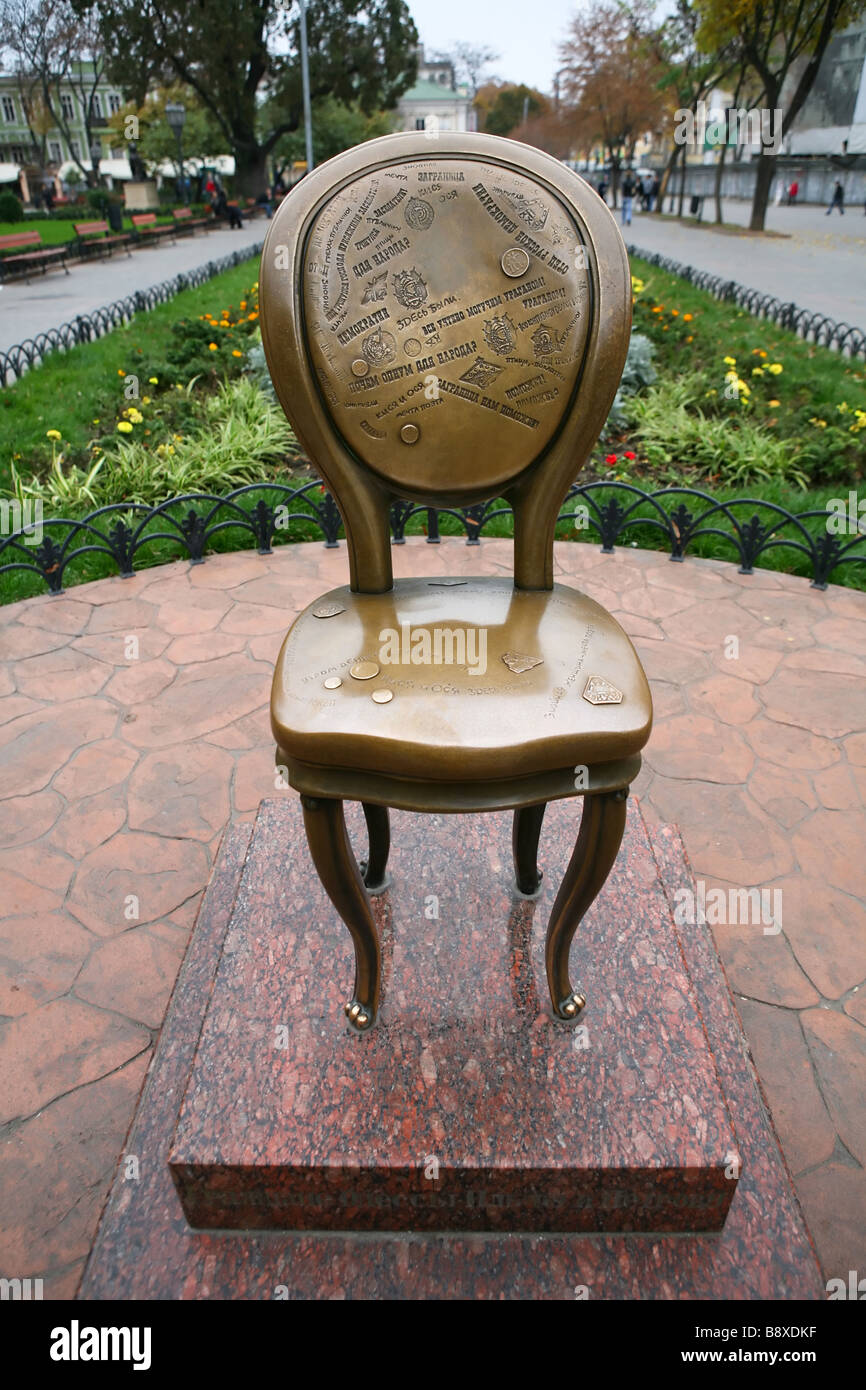 Artistic monument - chair Stock Photo - Alamy