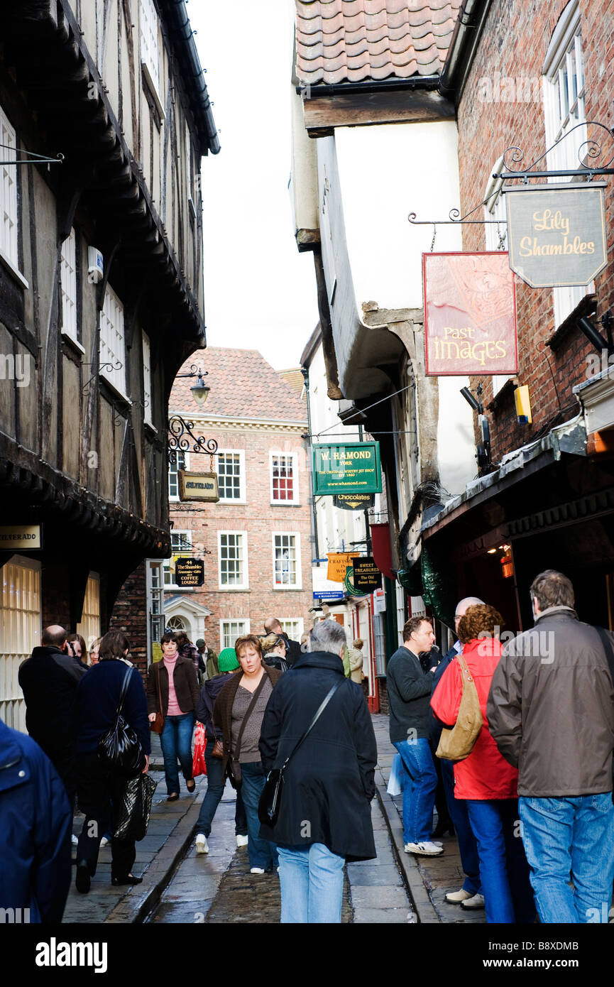The Shambles York FOR EDITORIAL USE ONLY Stock Photo - Alamy