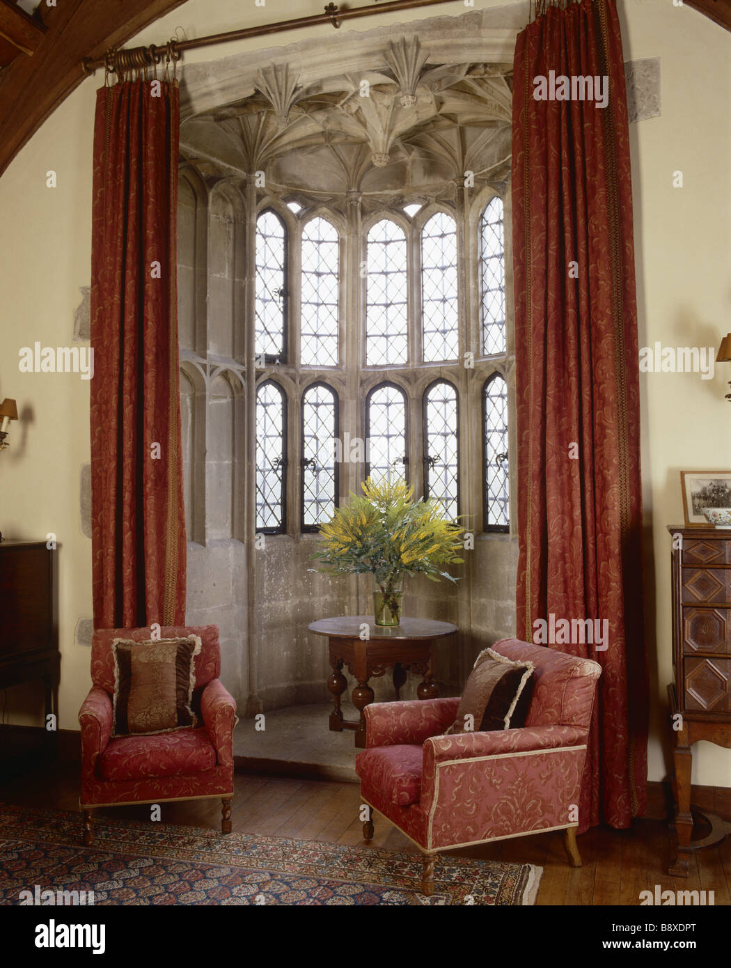 The Drawing Room Solar oriel window at Great Chalfield Manor near ...