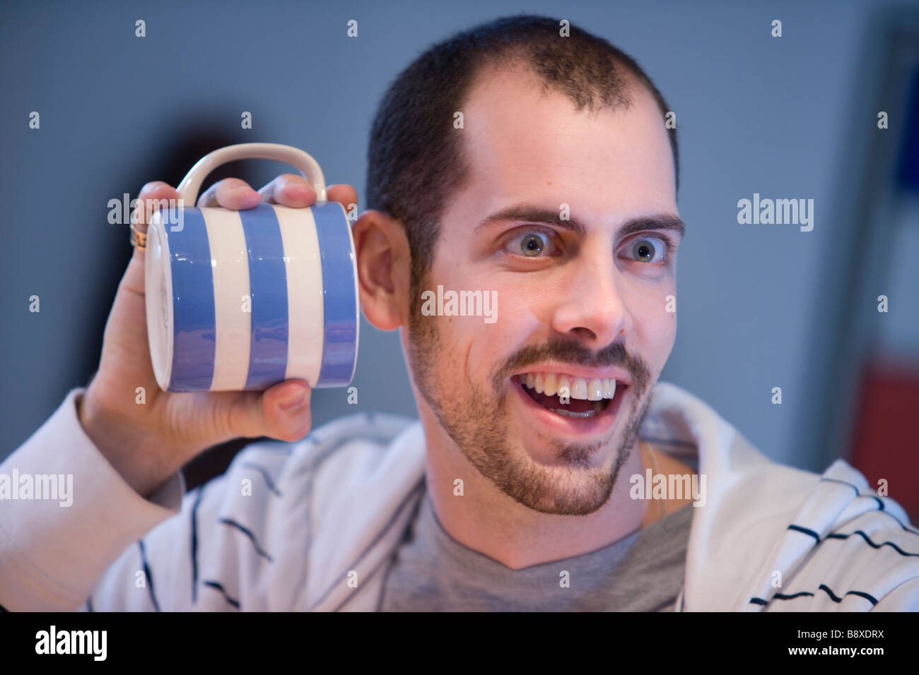 Guy clowning around Stock Photo - Alamy