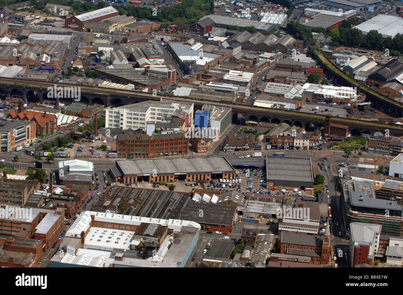Aerial view of Digbeth Birmingham England Uk West Midlands Stock Photo ...