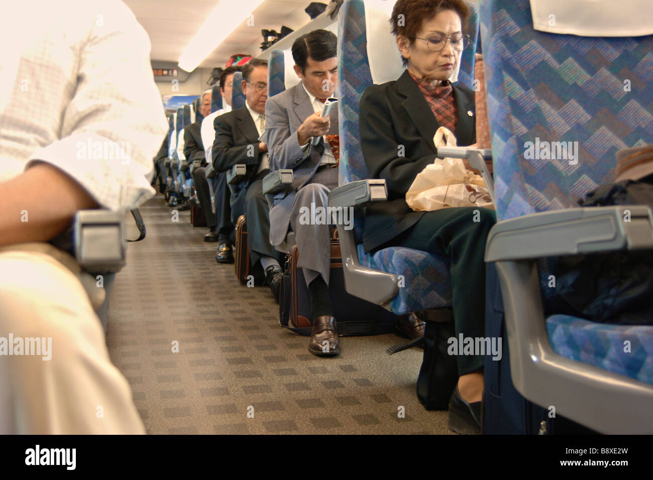 Shinkansen bullet train interior hi-res stock photography and images ...