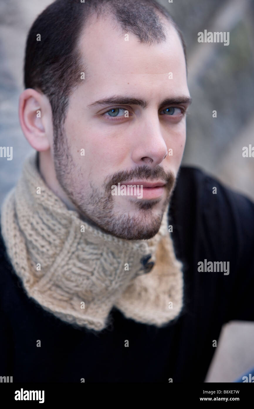 smiley man with strange funny facial expression Stock Photo - Alamy