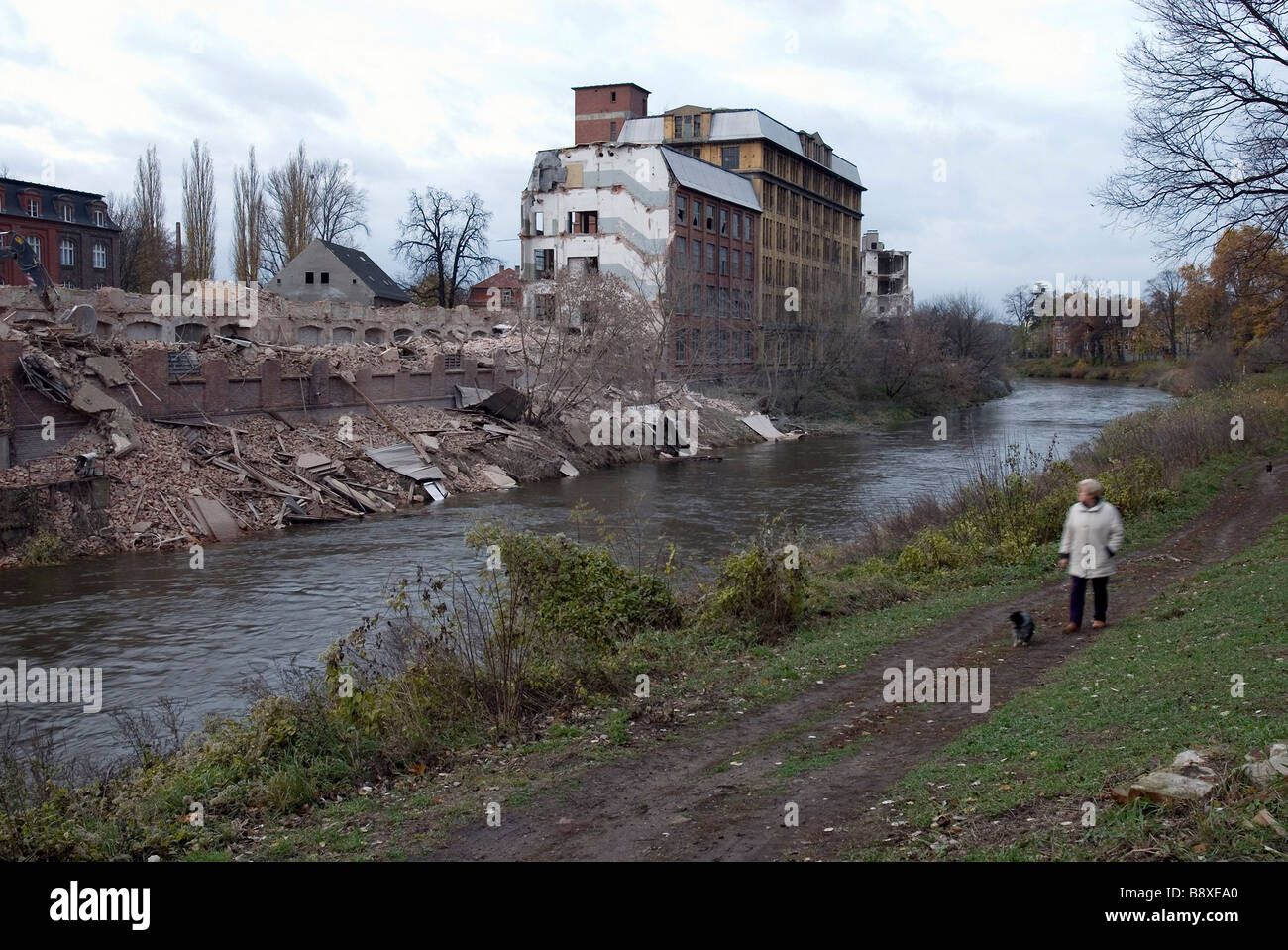 A demolished building in Guben, Germany Stock Photo - Alamy