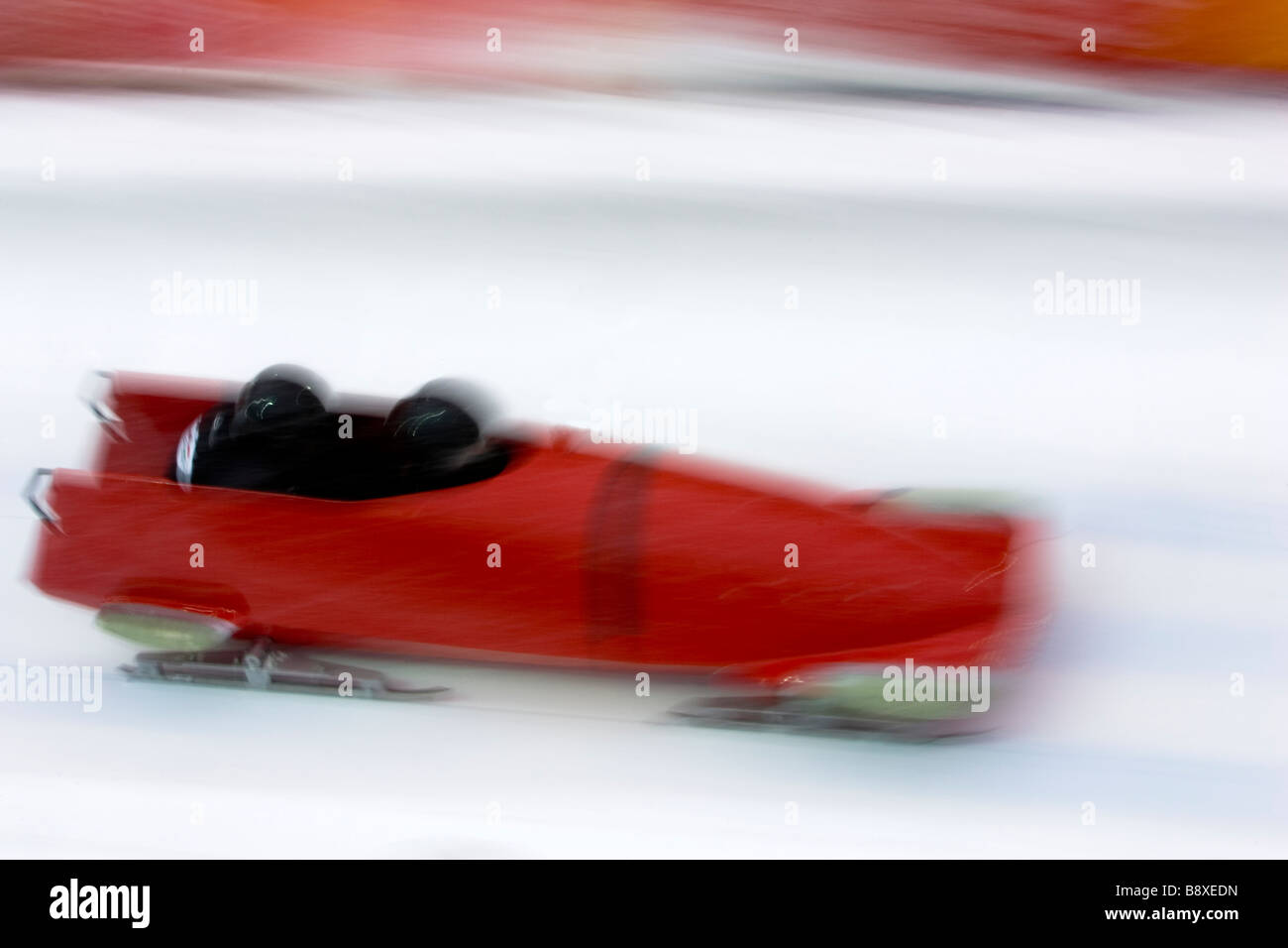Two man bobsled in action Stock Photo - Alamy