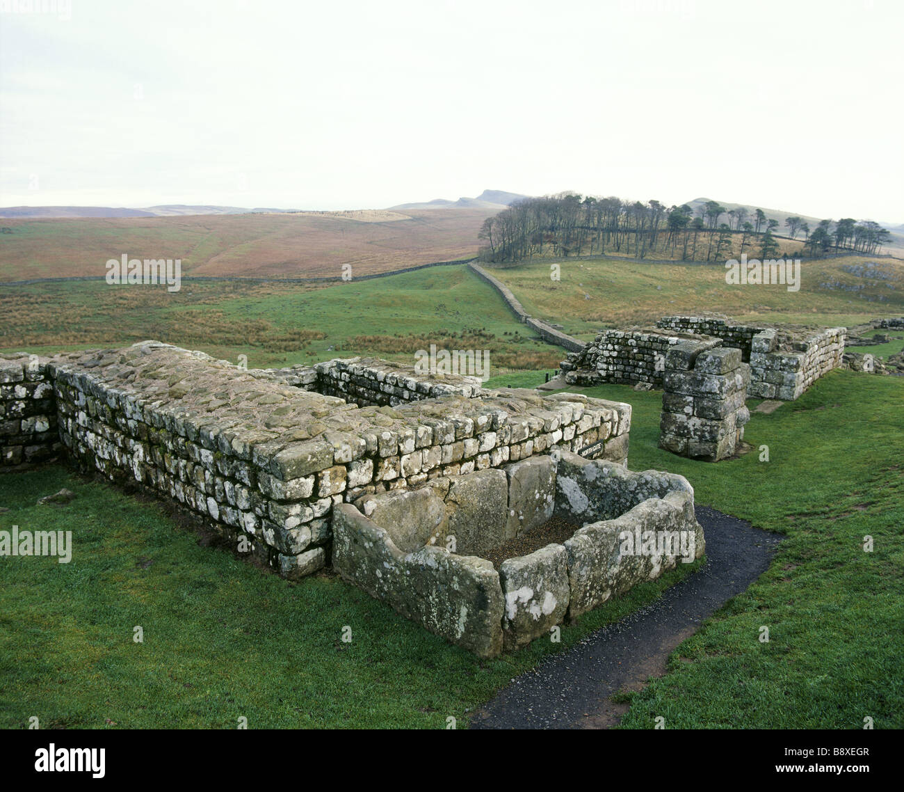 Housesteads Fort Hadrians Wall Estate Stock Photo - Alamy