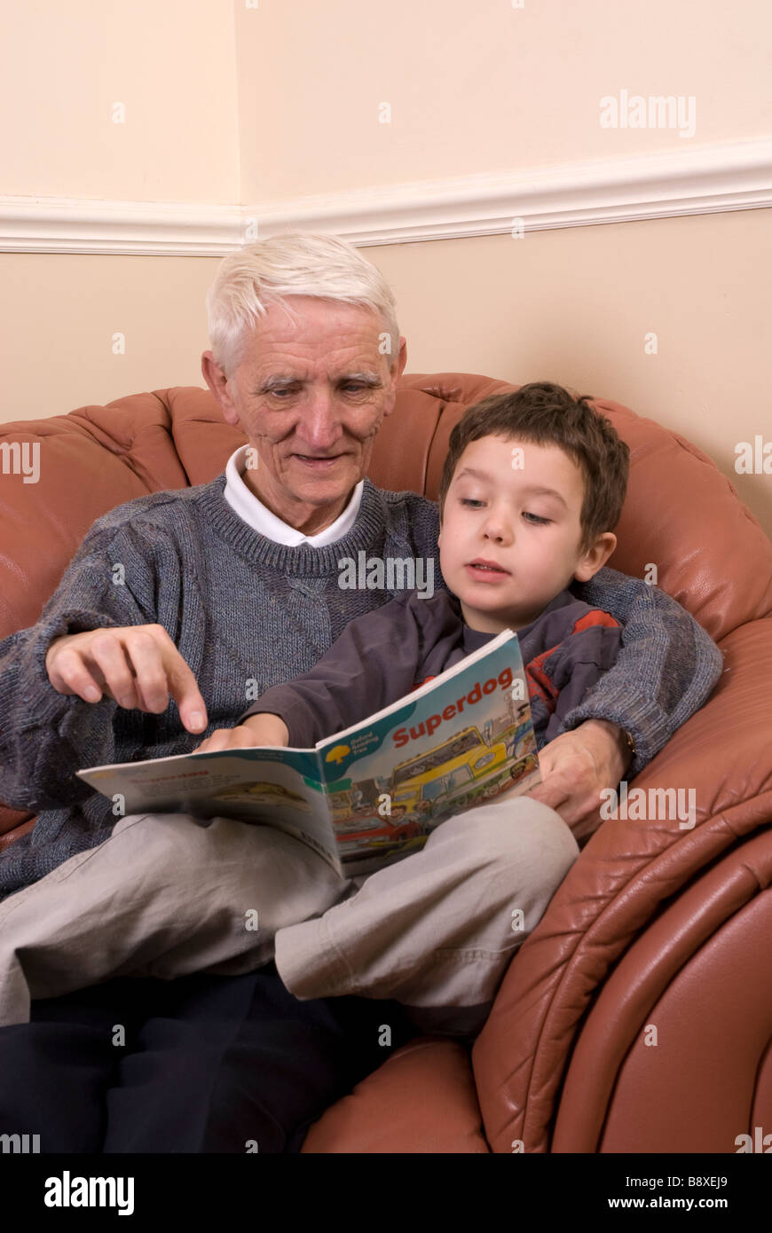 Grandad learning hi-res stock photography and images - Alamy