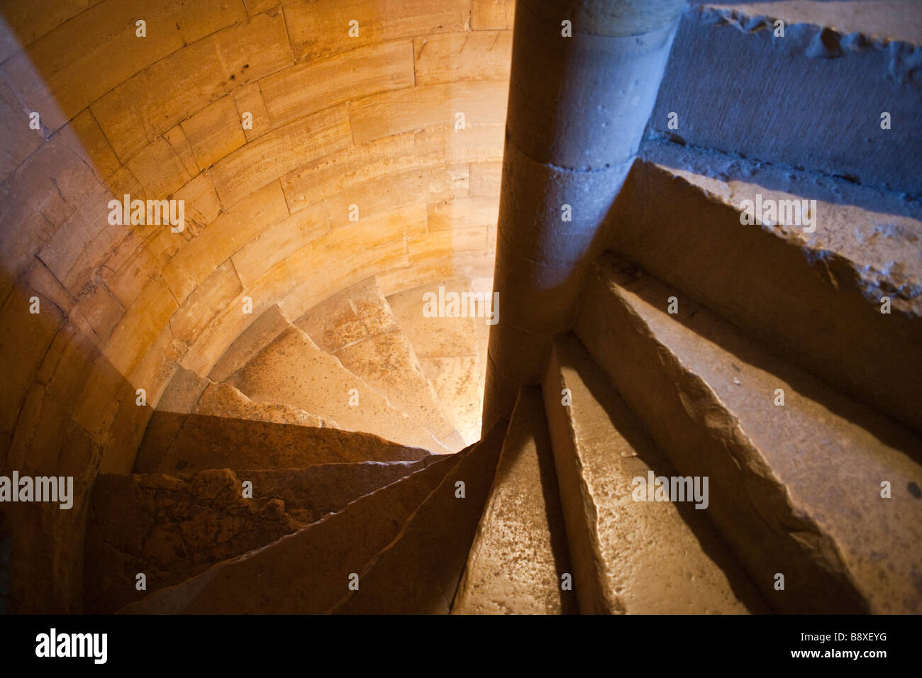 Italy Castel Del Monte inside of the Svevo castle XIII century Stock ...