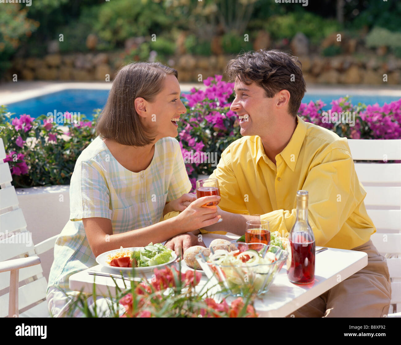Rose wine swimming pool hi-res stock photography and images - Alamy