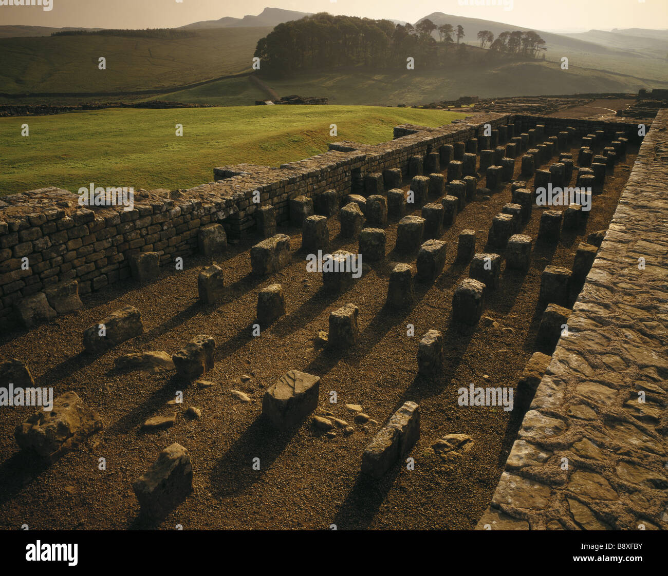 Hadrian's Wall Estate Stock Photo - Alamy