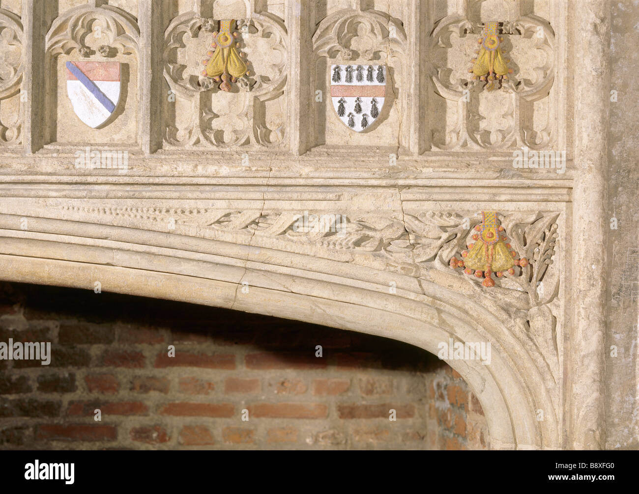 Detail of the chimneypiece in the privy chamber on the third floor ...