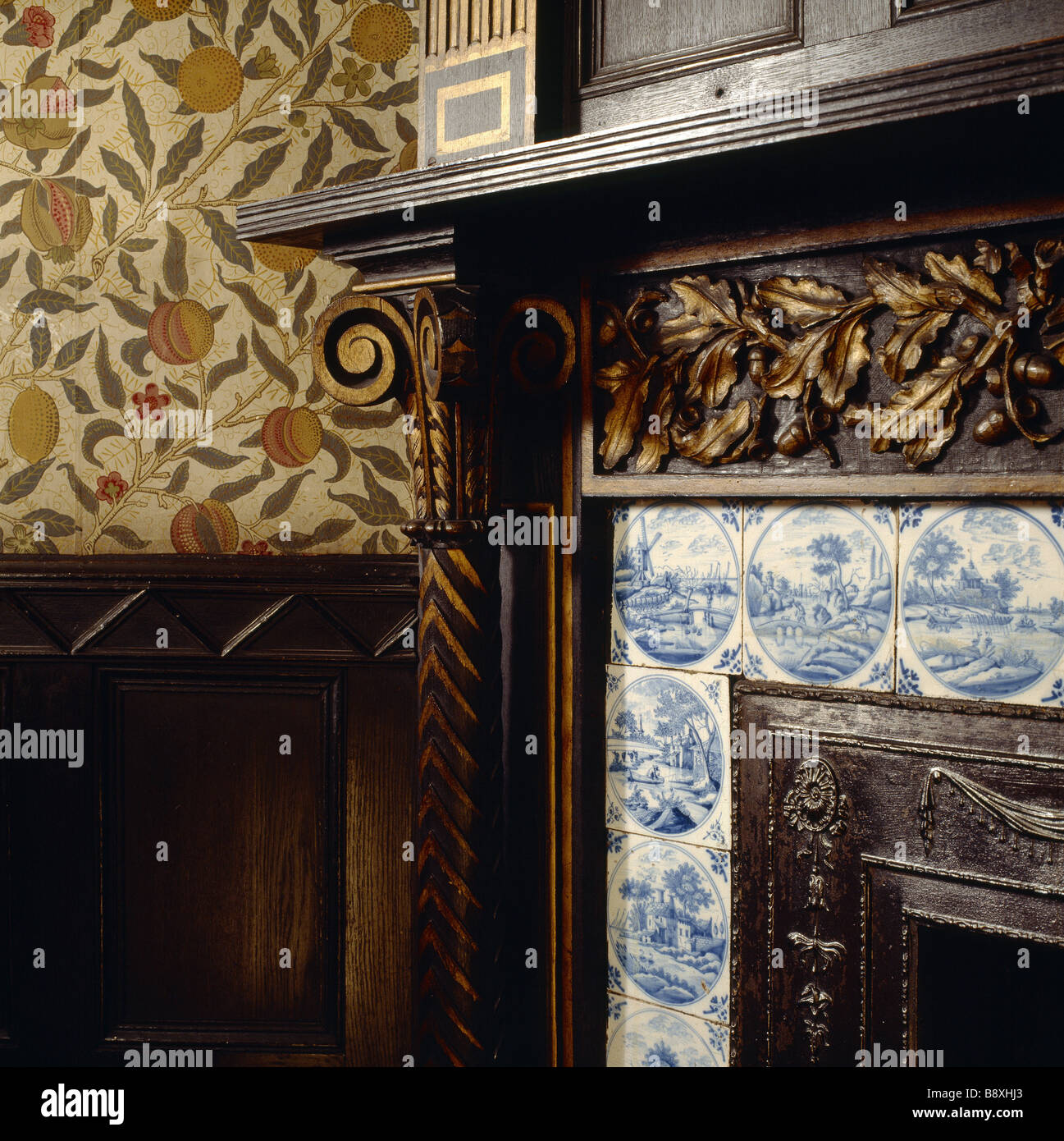 Wallpaper designed by william morris hi-res stock photography and ...