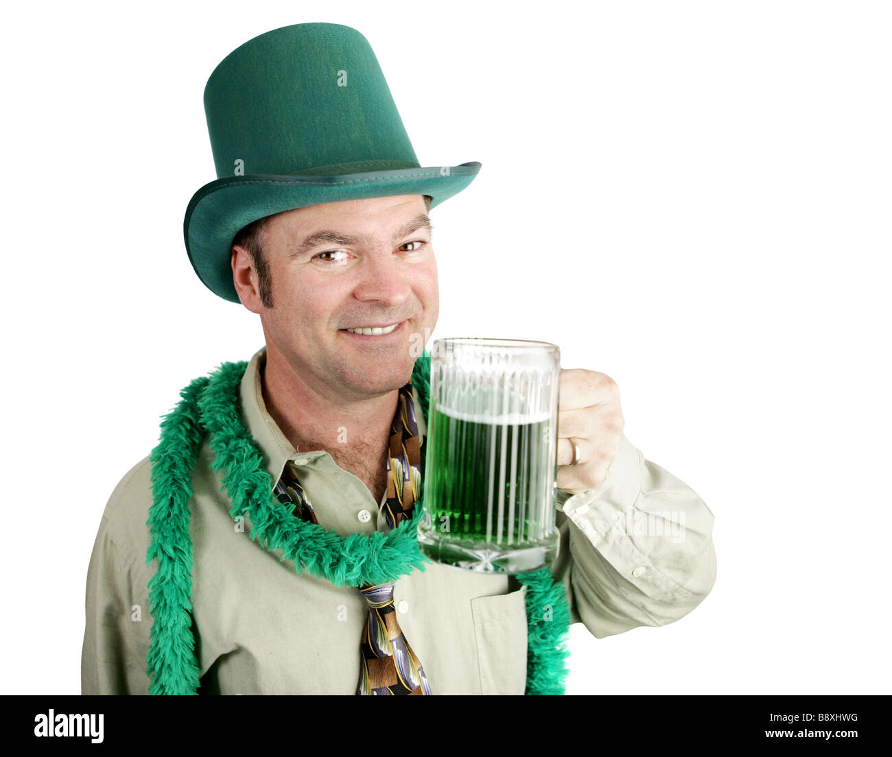 Series of an Irish man celebrating St. Patrick's Day Stock Photo - Alamy