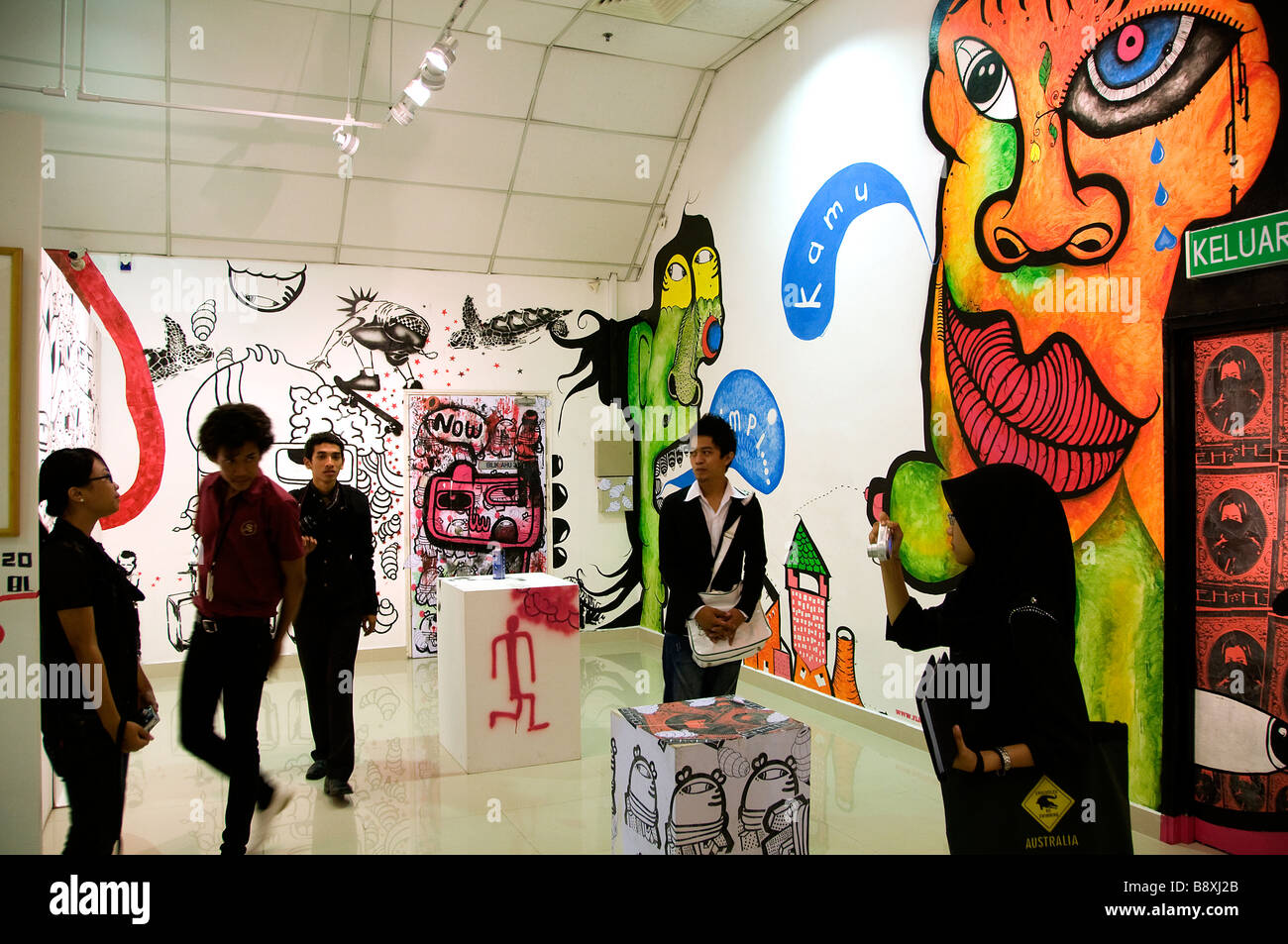 Kuala Lumpur Modern art Painting Painter Museum Malaysia Stock Photo ...