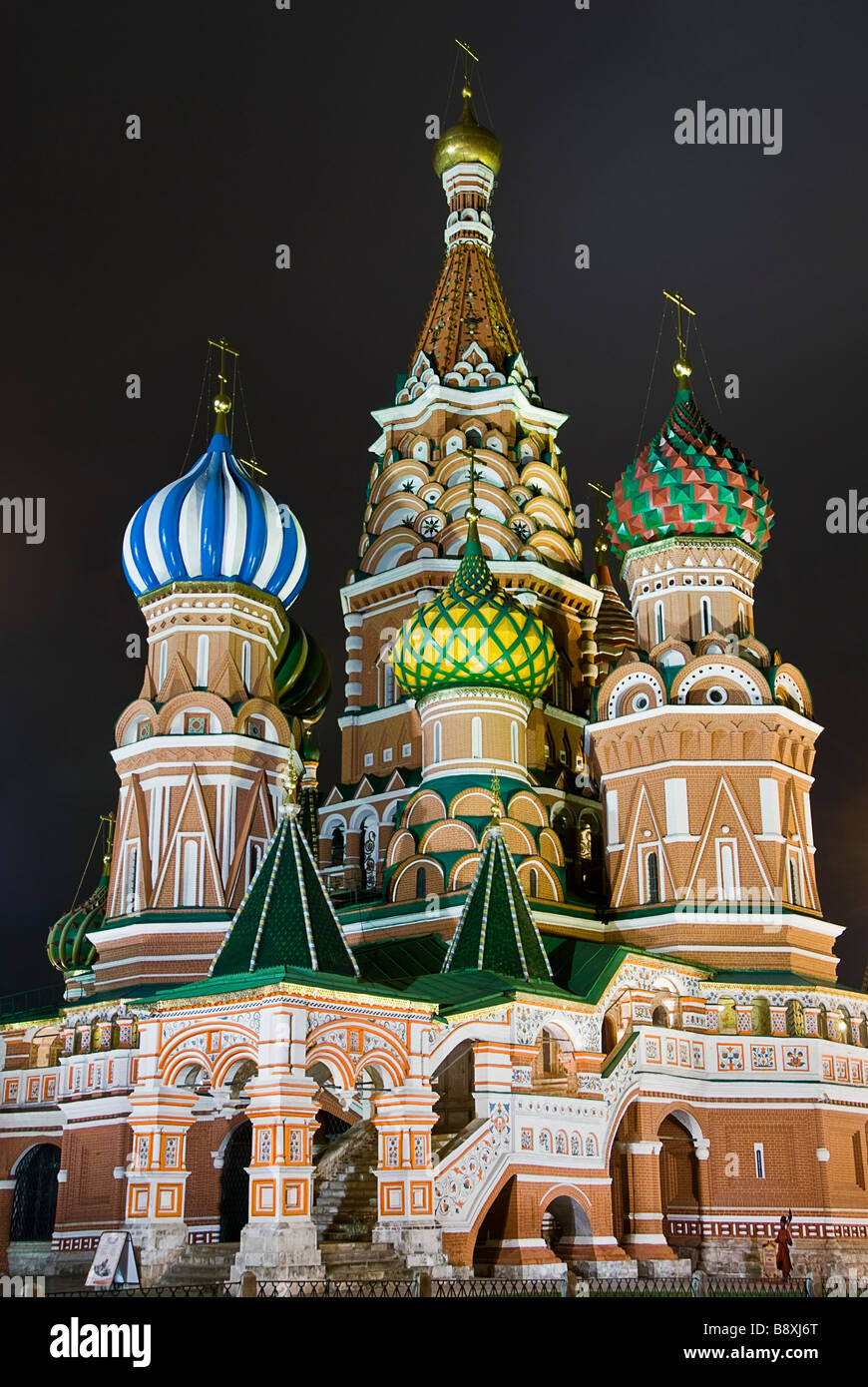Saint Basil´s Cathedral at night, Moscow, Russia Stock Photo - Alamy