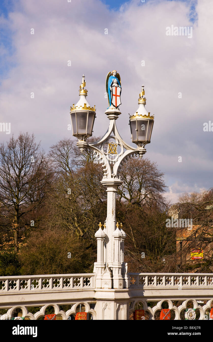 Decorative Victorian Lights on Lendal Bridge, York, North Yorkshire ...