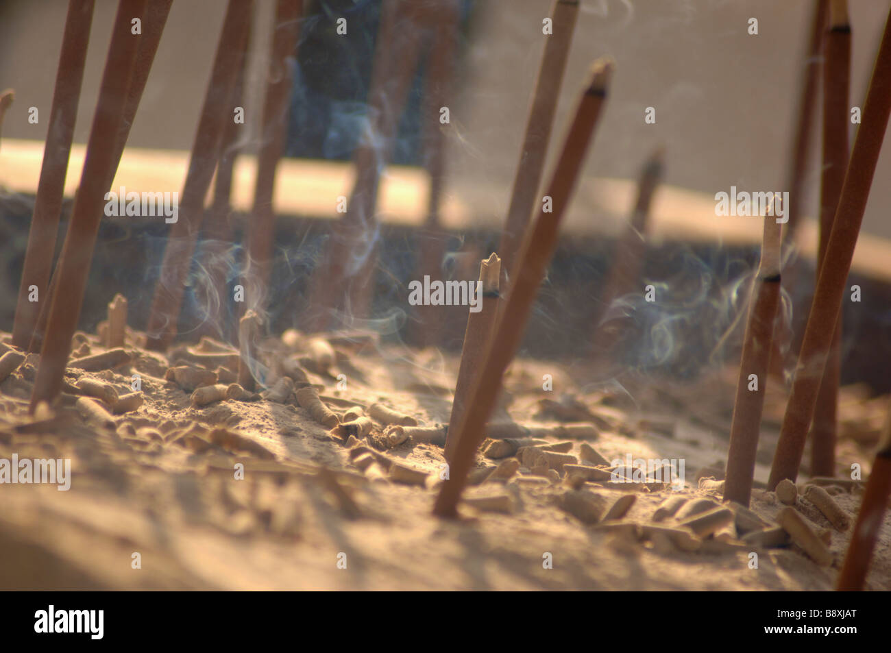 Burning incense sticks Kyoto Japan Stock Photo - Alamy