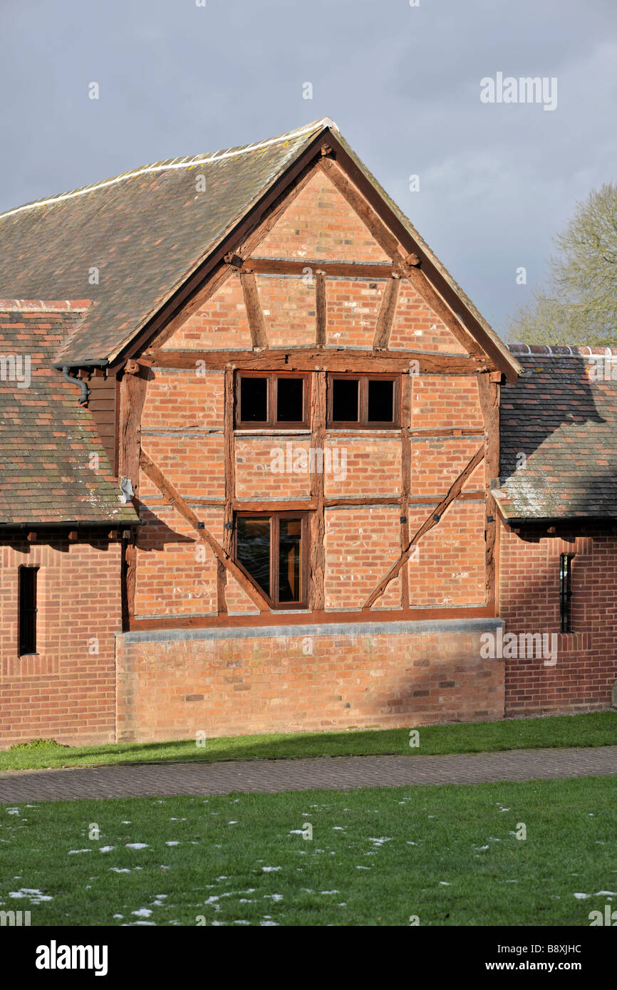 an old converted barn built with red bricks Stock Photo - Alamy