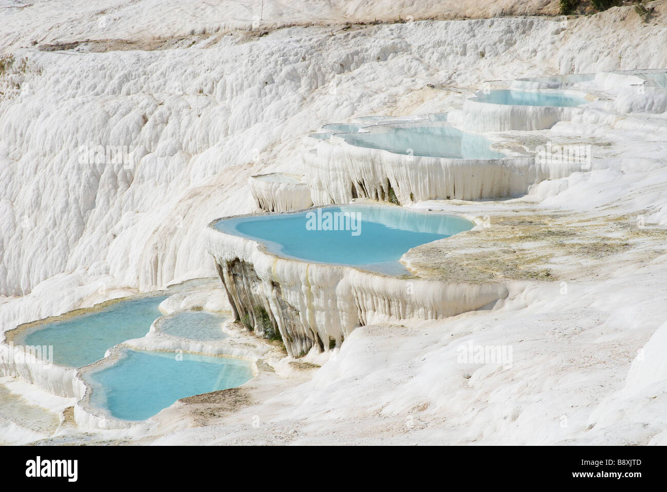 Mineral Pools at Pamukkale Turkey Stock Photo - Alamy