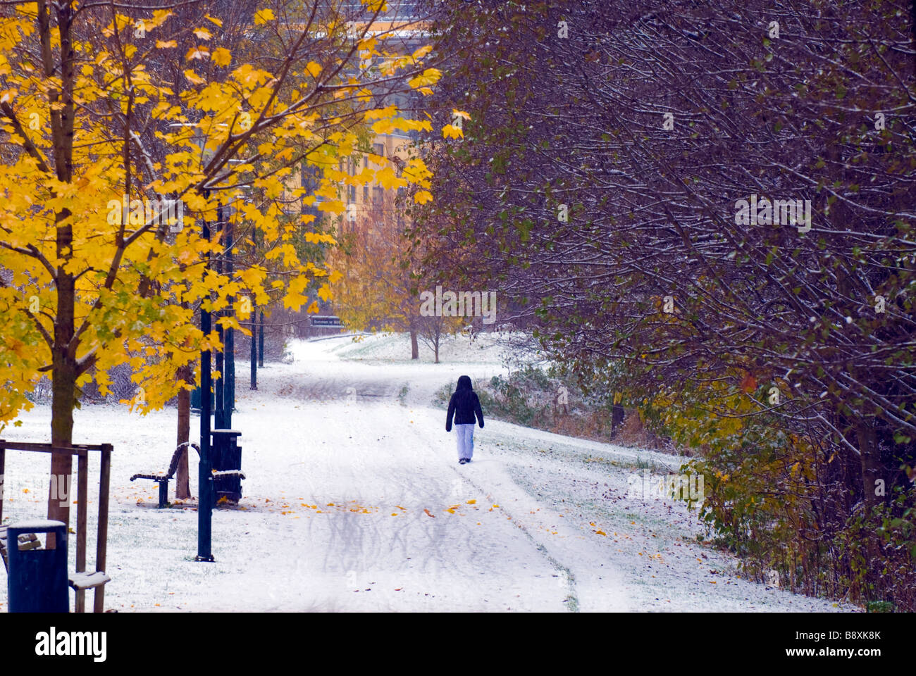 First snow fall hi-res stock photography and images - Alamy