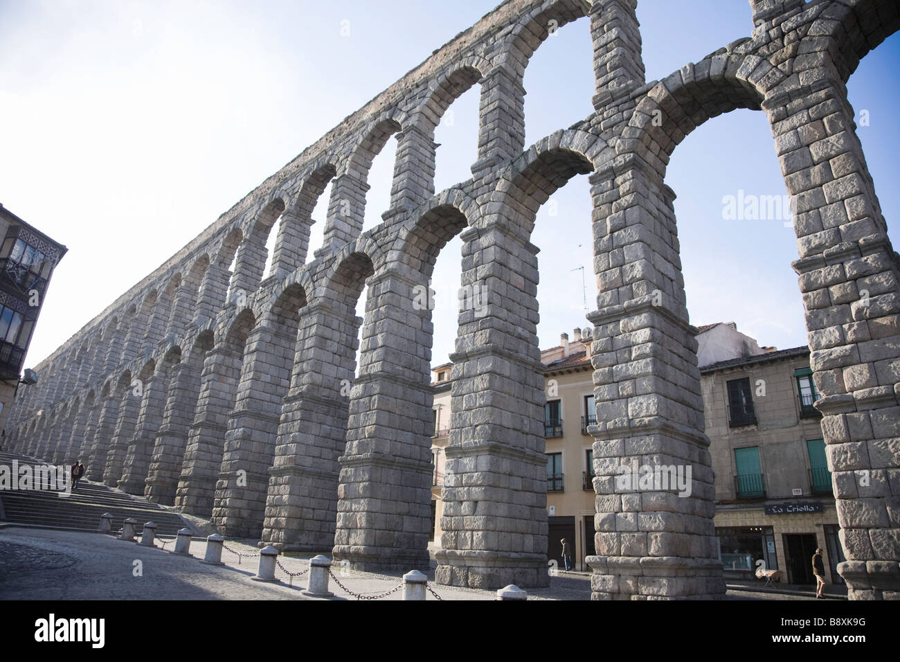 Roman aqueducts in Segovia Stock Photo - Alamy