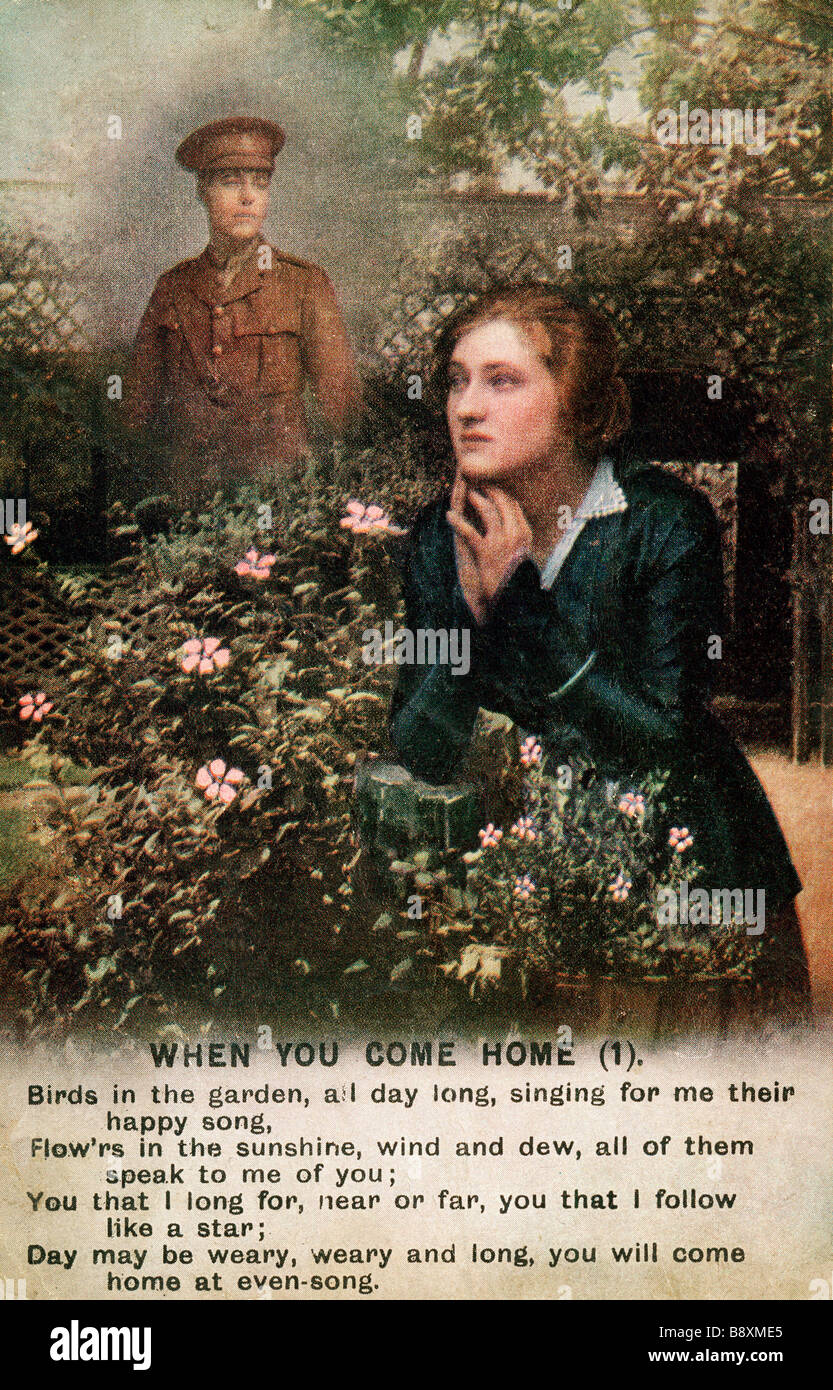 Wwi military postcard hi-res stock photography and images - Alamy