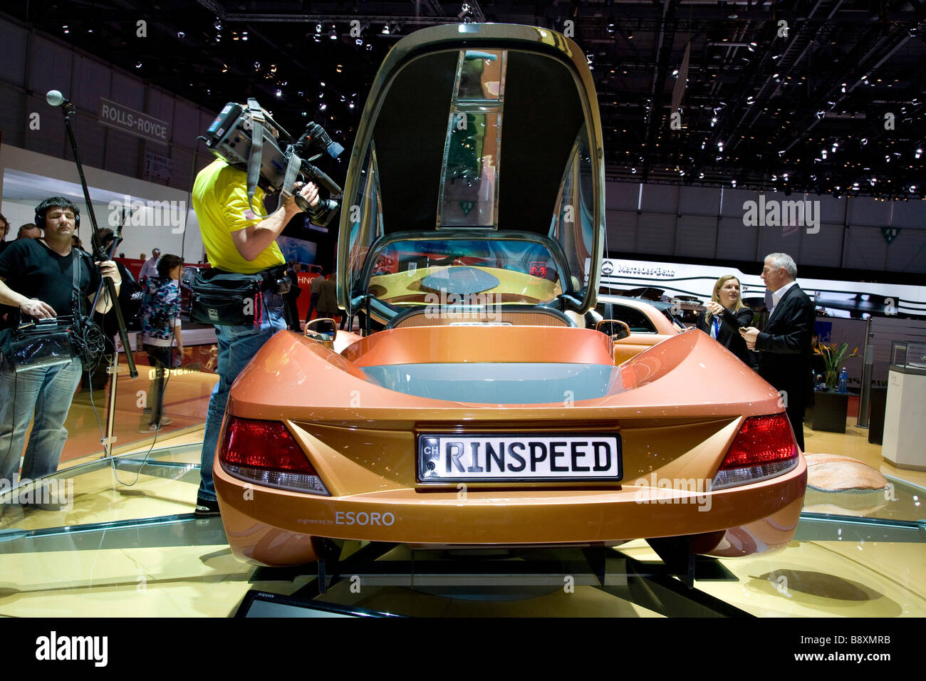 Rinspeed iChange shown at a European motor show Stock Photo - Alamy