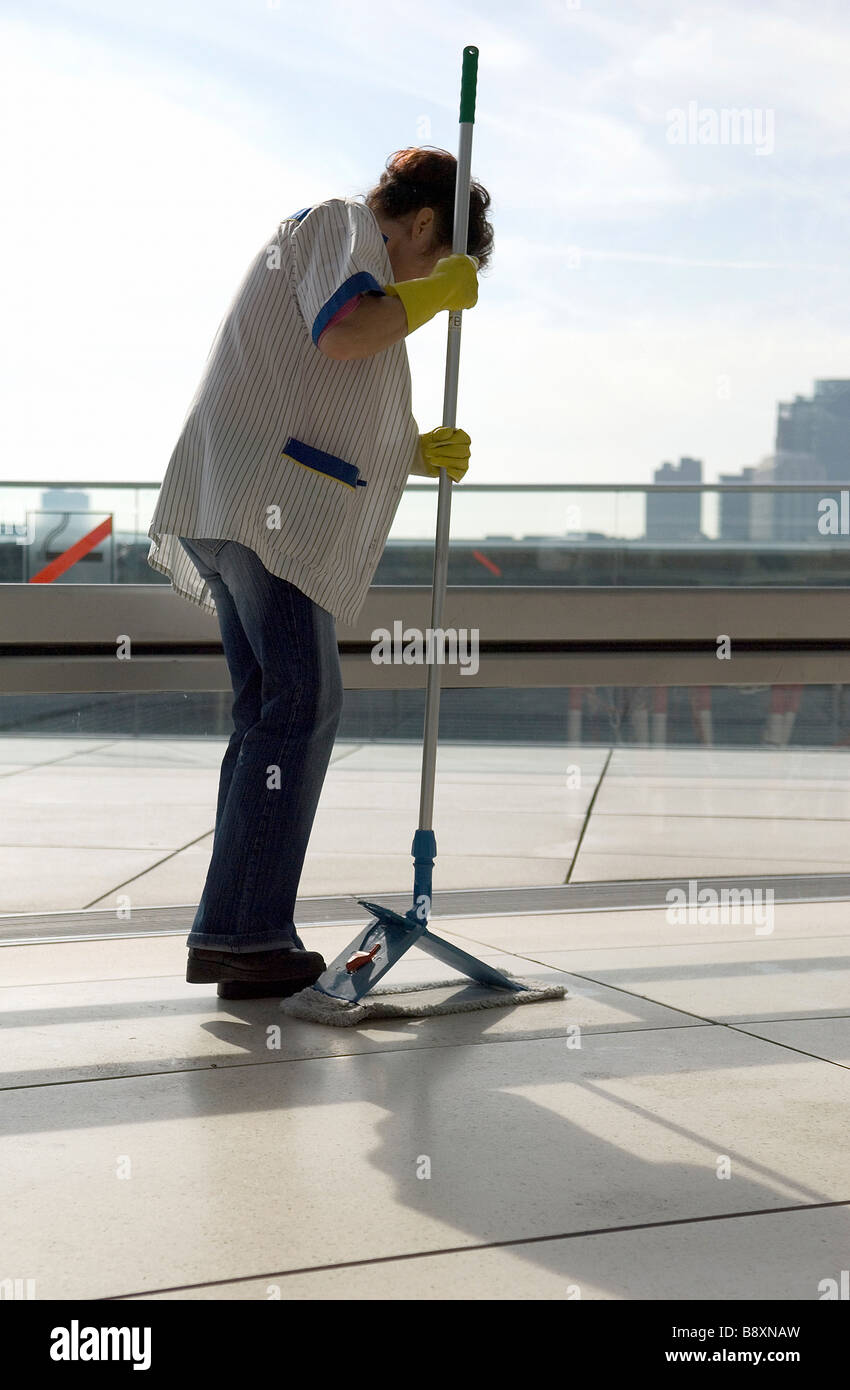 Woman washing the floor, Berlin, Germany Stock Photo - Alamy