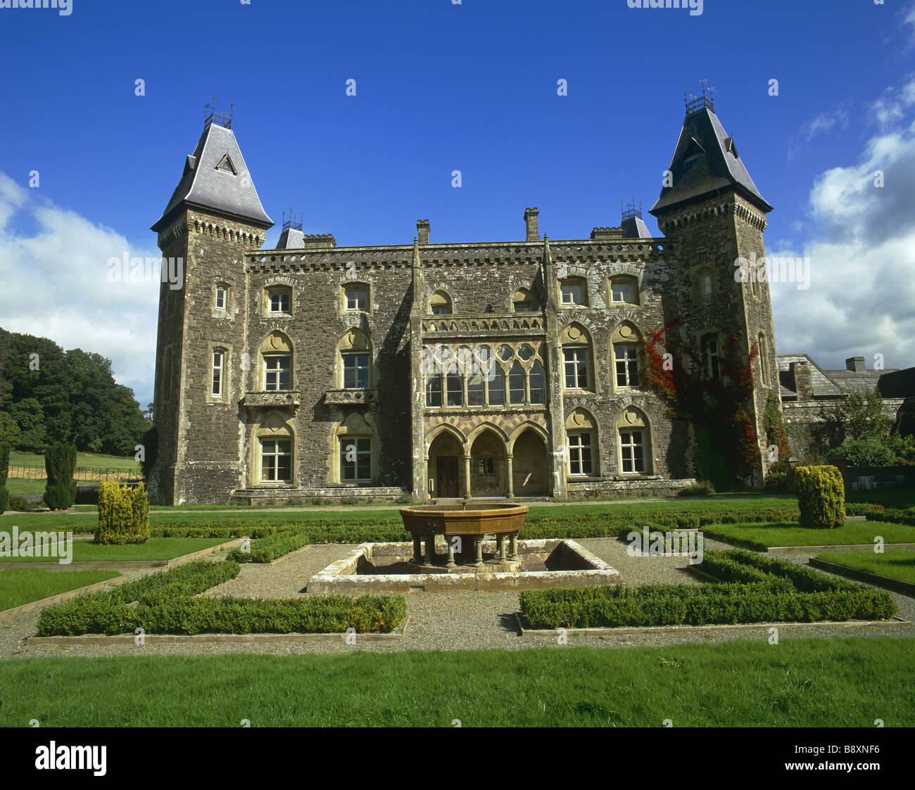 The westerly aspect of Newton House in Dinefwr Park. The House was ...