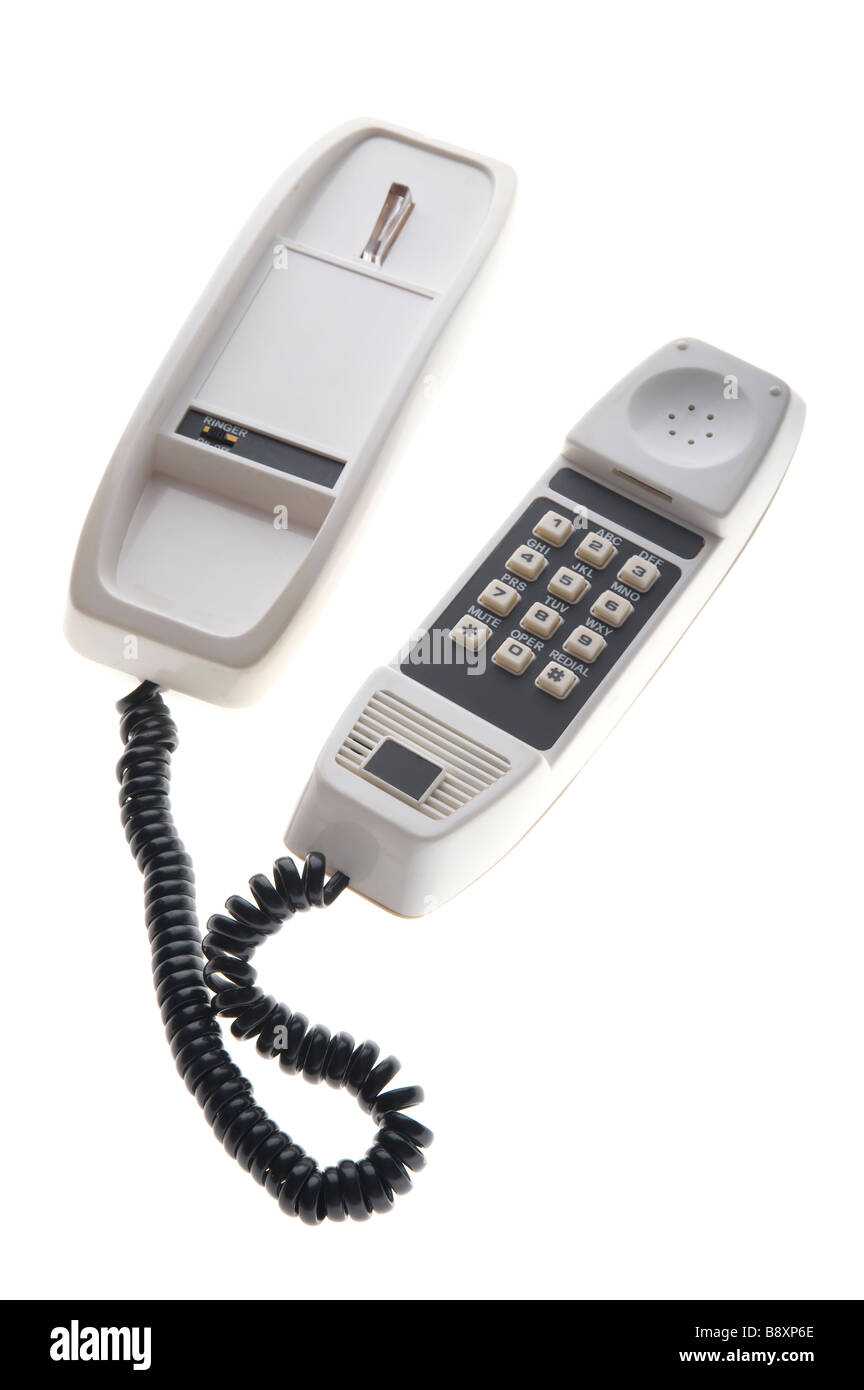 object on white telephone close up Stock Photo - Alamy