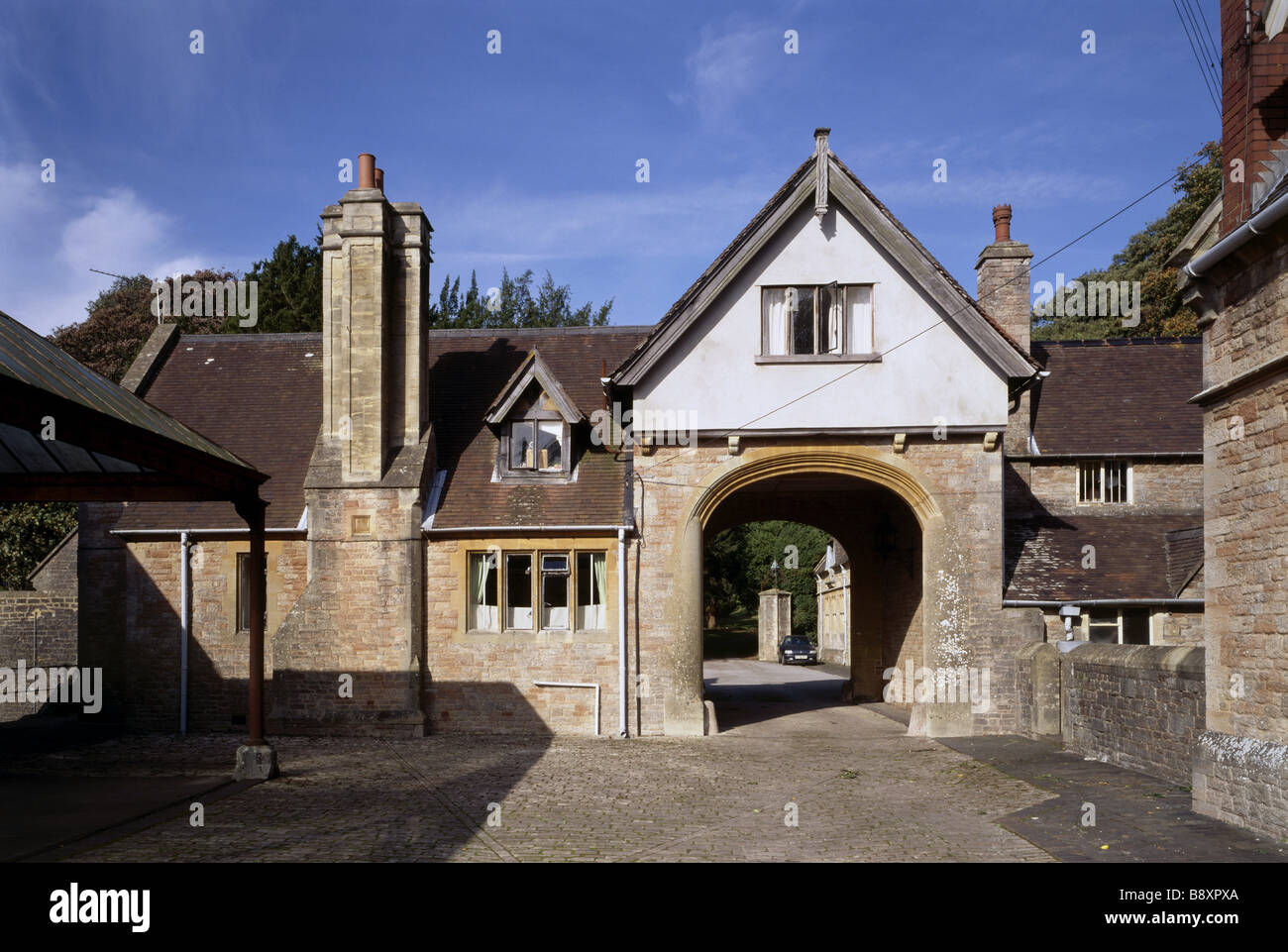 View of the Archway leading into the Stable yard part of the stable ...