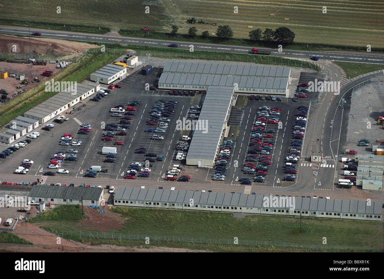 M6 Toll Motorway construction offices and site near Lichfield ...