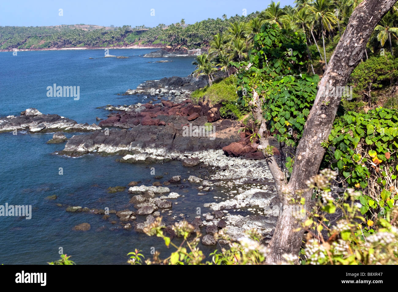 Goa beaches cliff top view hi-res stock photography and images - Alamy