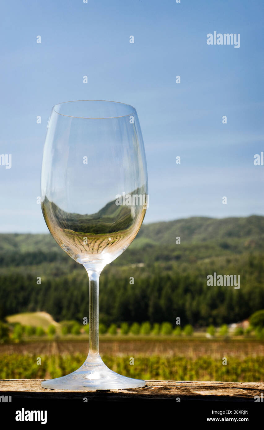 empty wine glass Stock Photo - Alamy
