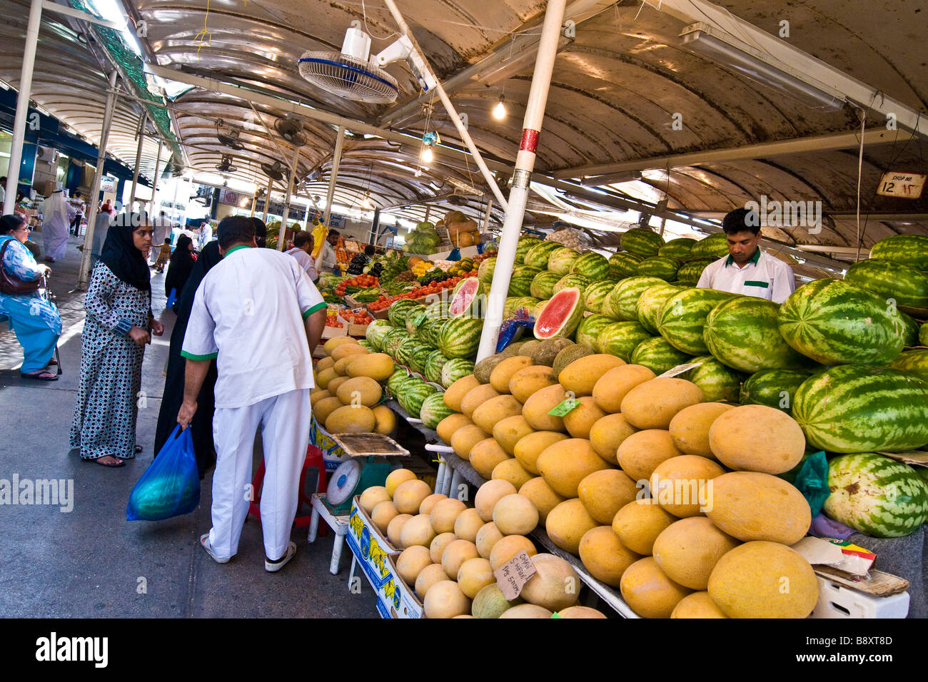 The market for fruit and vegetables Deira Dubai United Arab Emirates ...