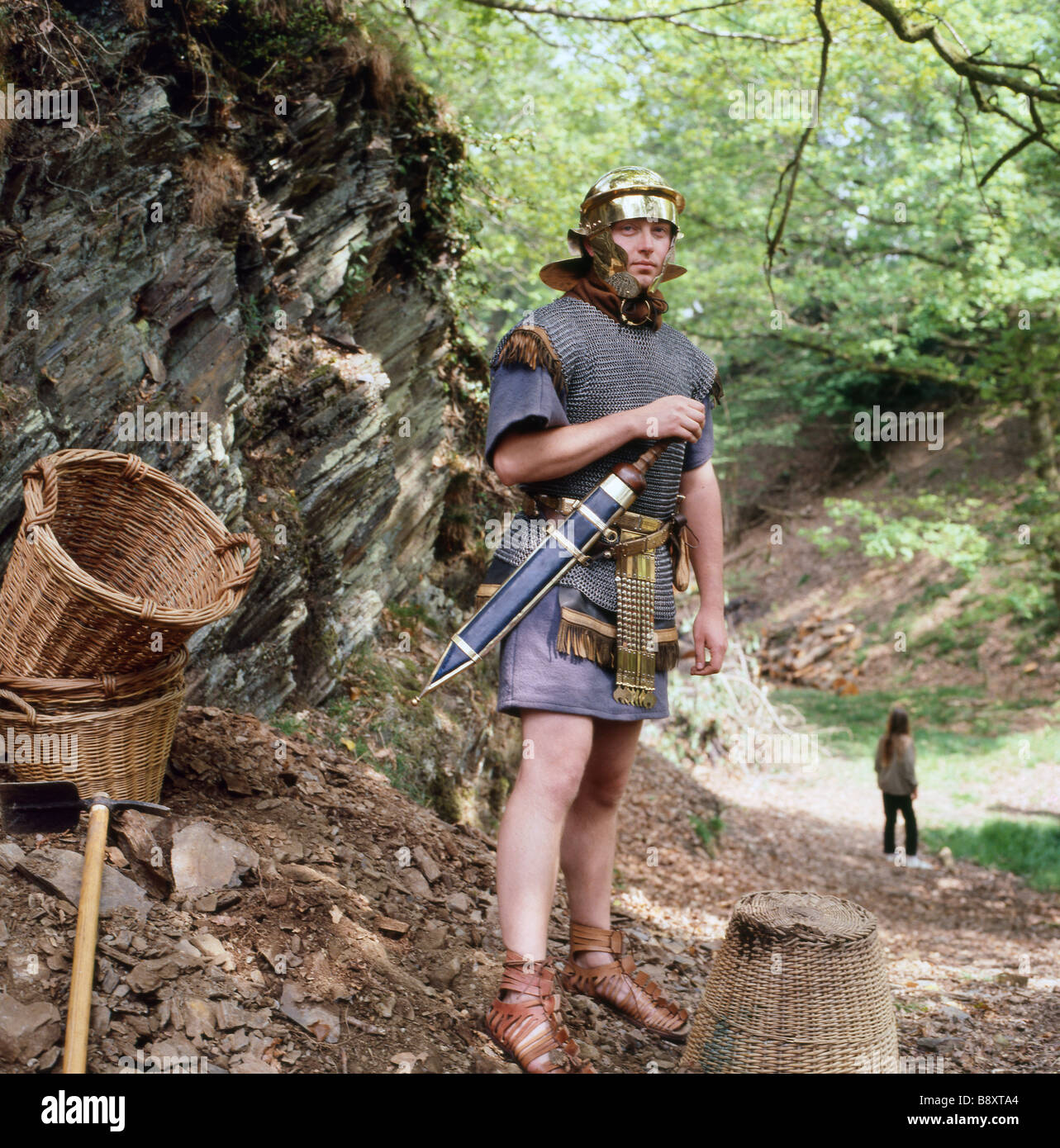 Roman soldier helmet and swords hi-res stock photography and images - Alamy
