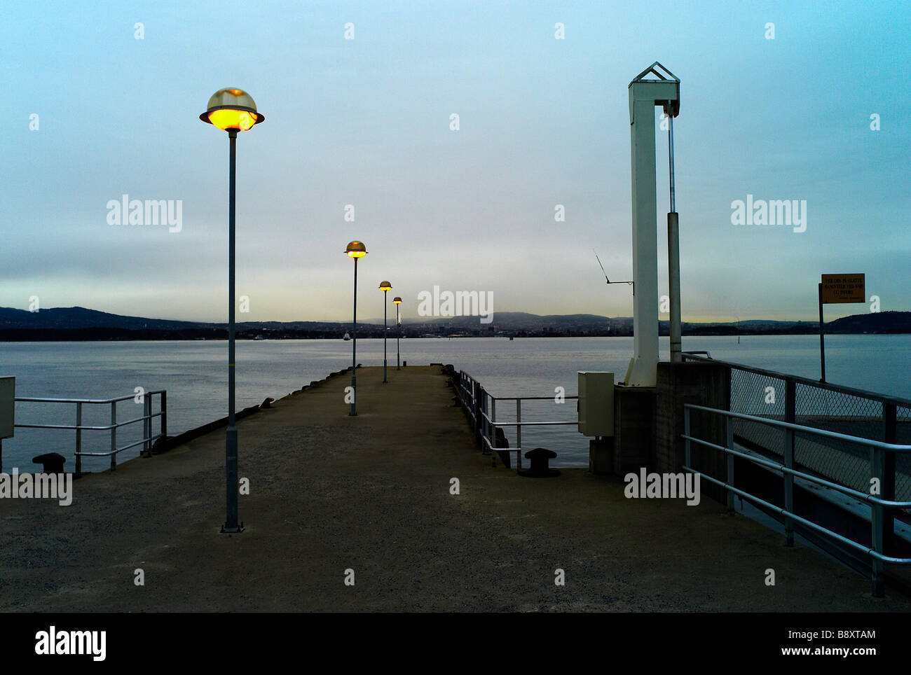 A ferry terminal in the suburbs of Oslo Stock Photo - Alamy