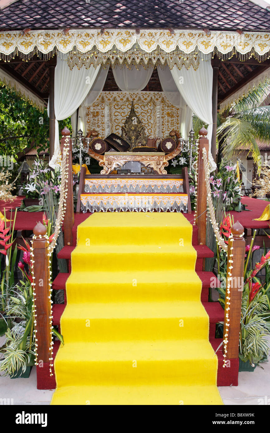 Beautiful dais for a traditional Malay Wedding at Aryani resort in ...