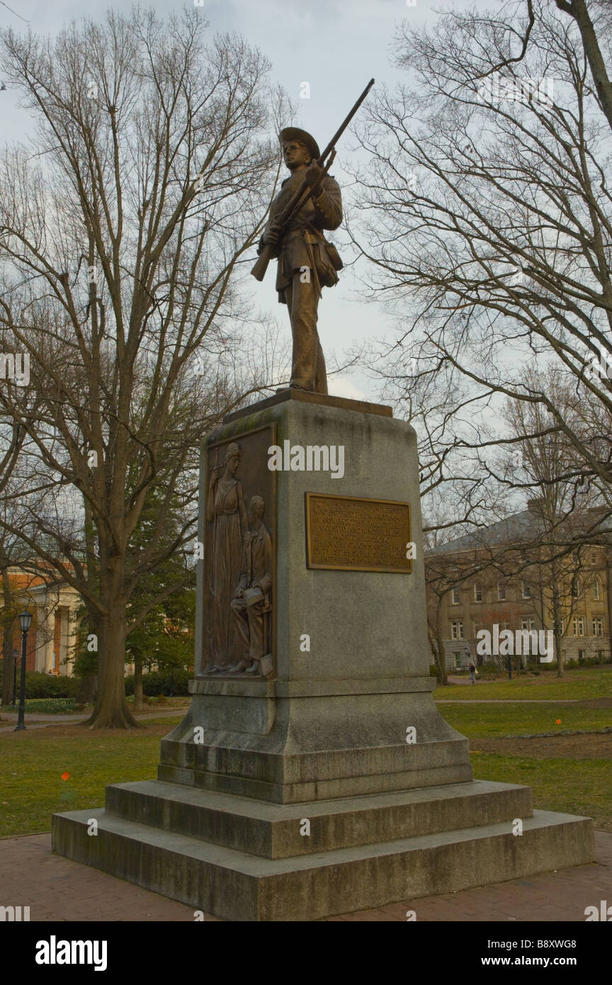 "Silent Sam" Confederate Soldier Memorial at the University of North ...