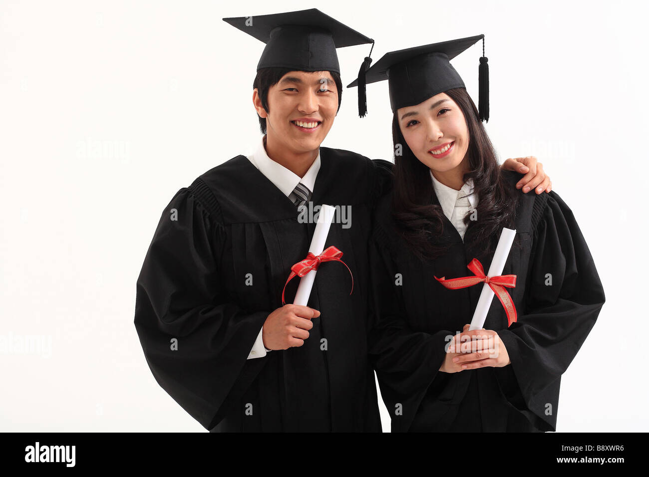 Asian Graduation People Stock Photo - Alamy