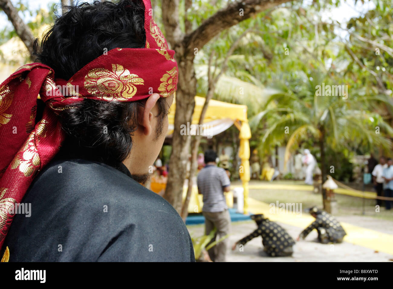Close Up Of Silat Head Gear Silat Is A Malay Art Of Self Defence Stock