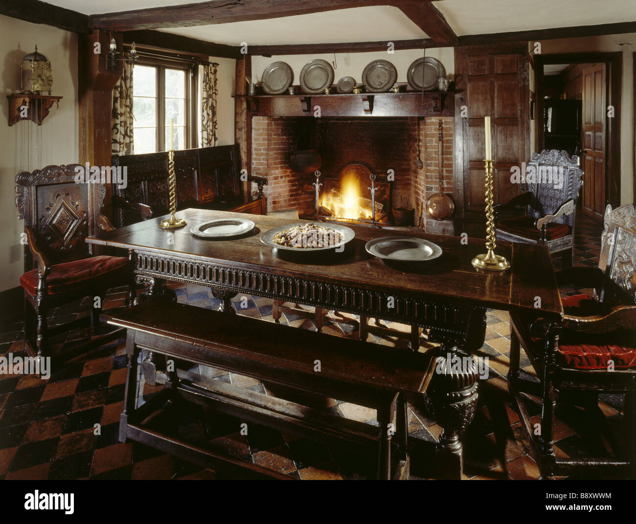 Moseley Old Hall Stock Photo - Alamy