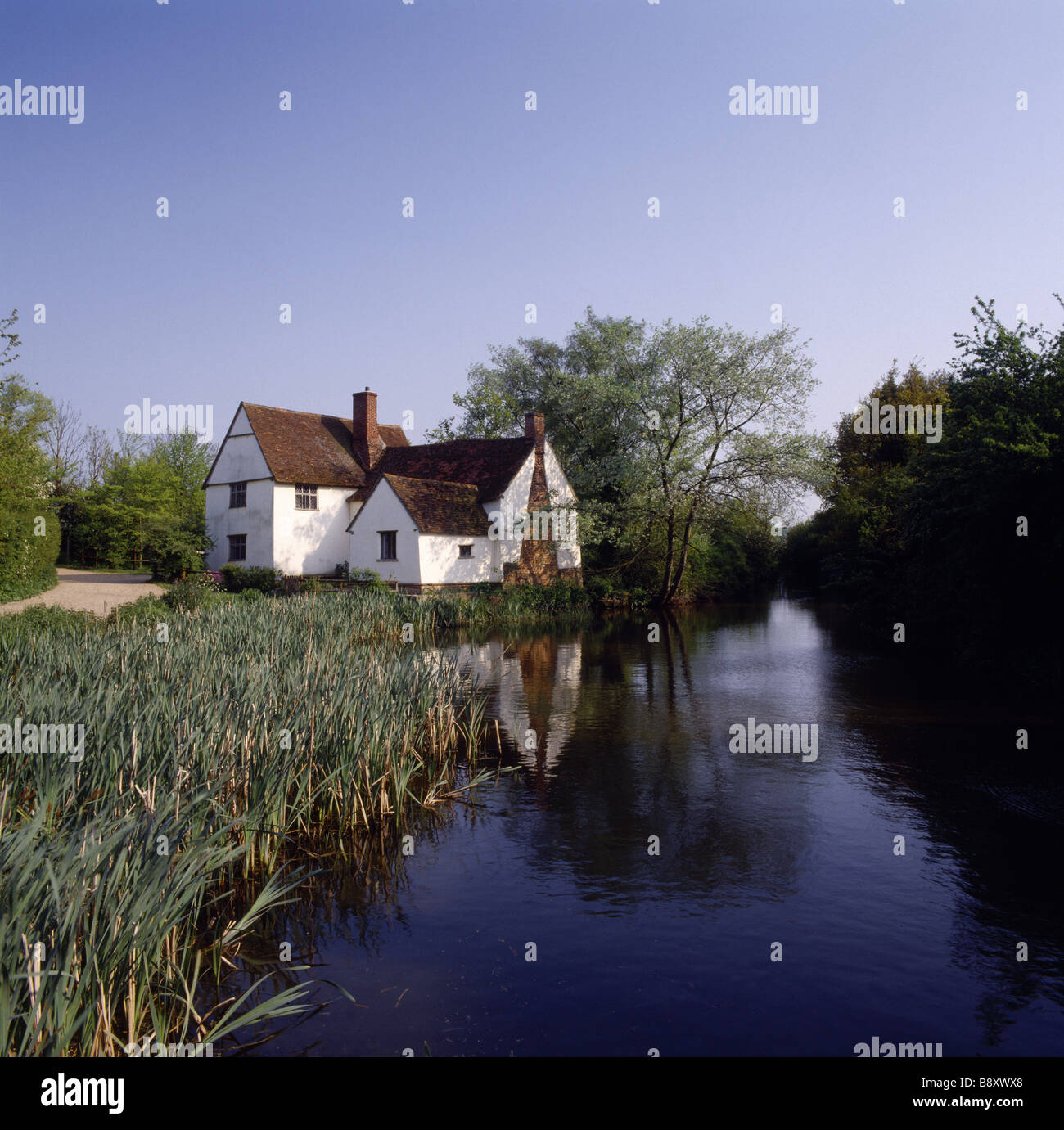 Distant view of Willy Lott s House early C17th on the River Stour at ...